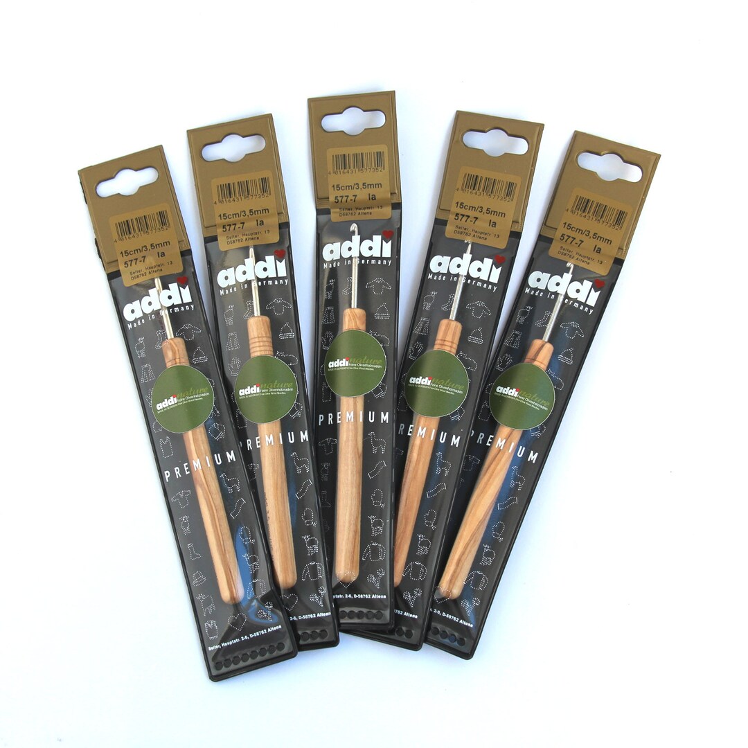 Addi Olivewood Handle Crochet Hook, Choose Your Size - Etsy UK