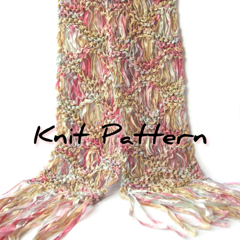 Ribbon Yarn Scarf - Etsy