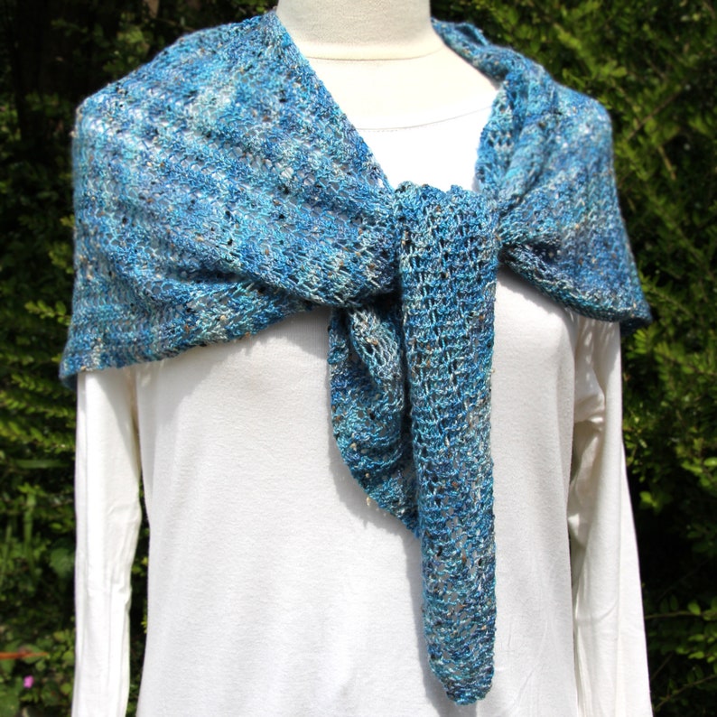 Triangle Trellis Shawl Pattern for 4ply or Sport Weight Yarn - Etsy