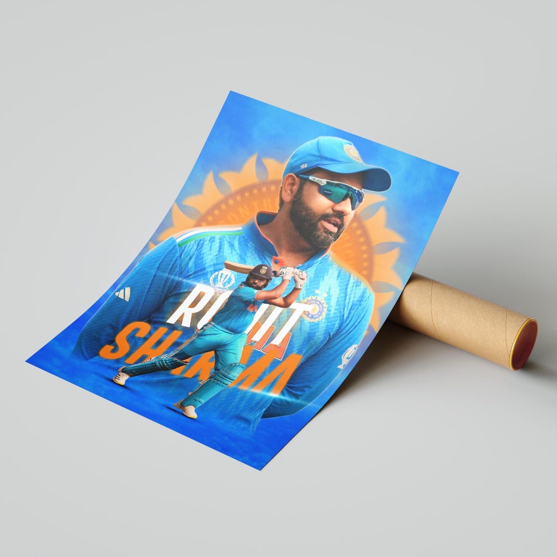 Rohit Sharma Cricket Poster | England Player Art Print | Framed A4 - Etsy