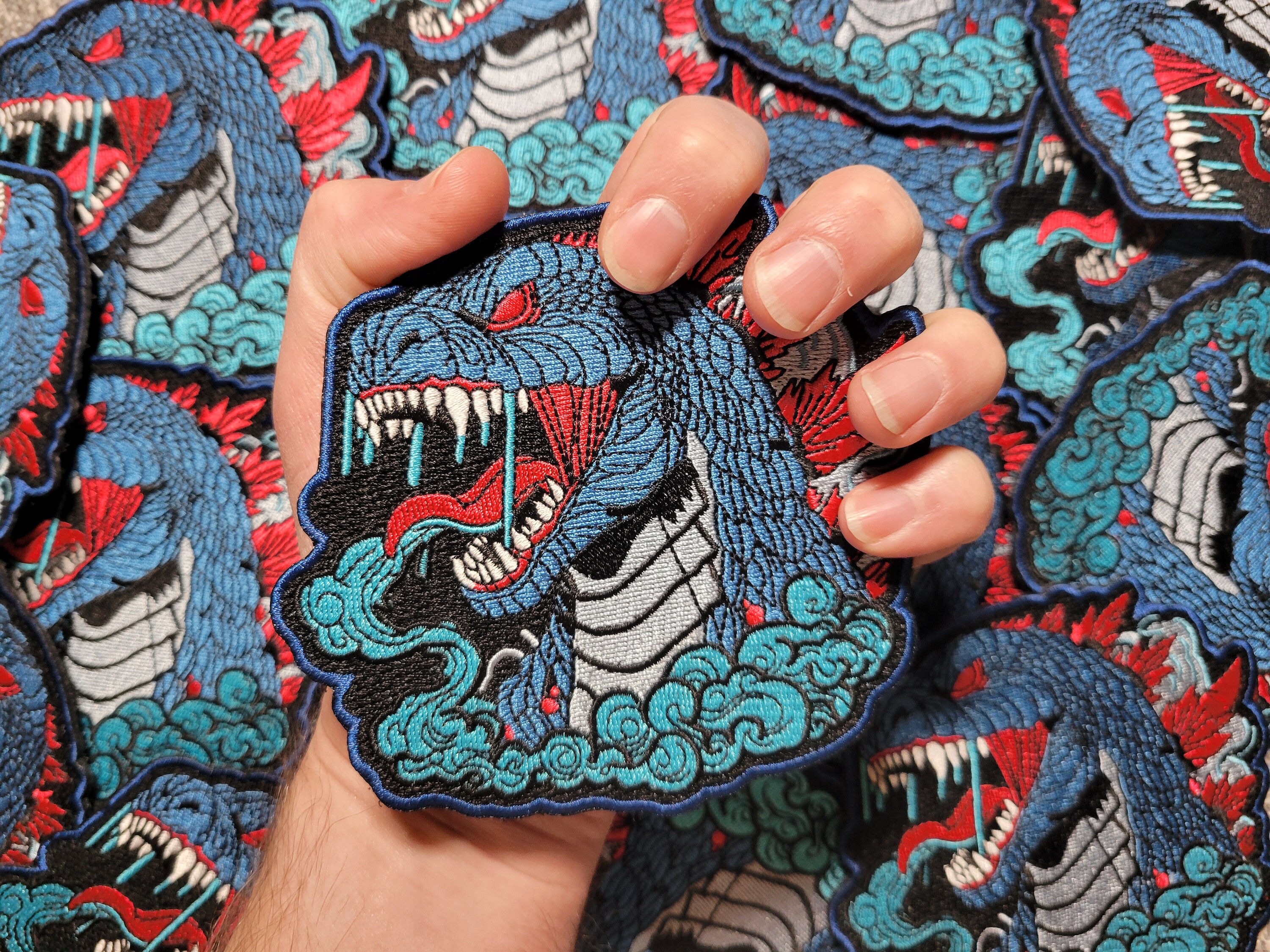 Brilliant Blue Limited Edition Kaiju Patch HUGE Morale Style ...