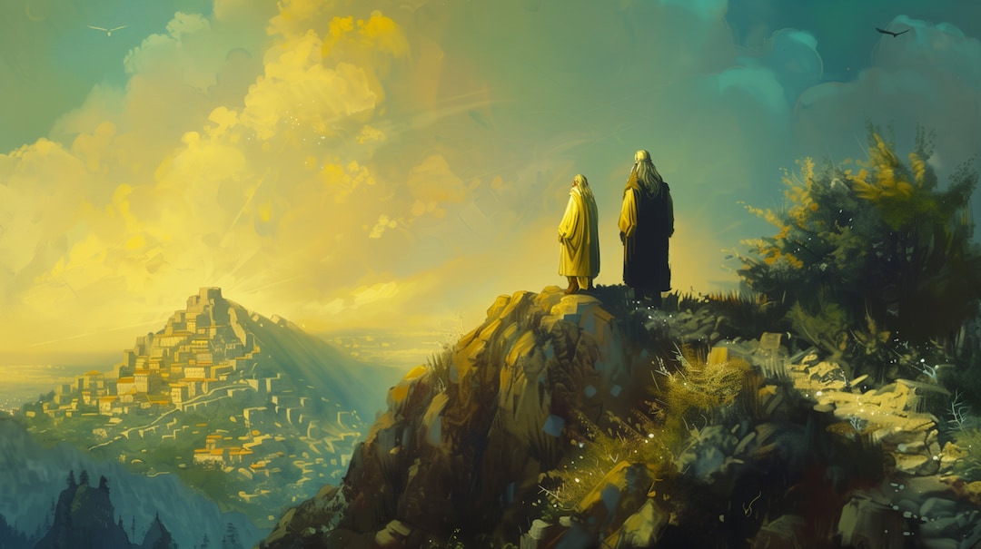 Abraham Pleads for Sodom, Genesis 18:16, Bible Art, DIGITAL PRINT GIFT ...