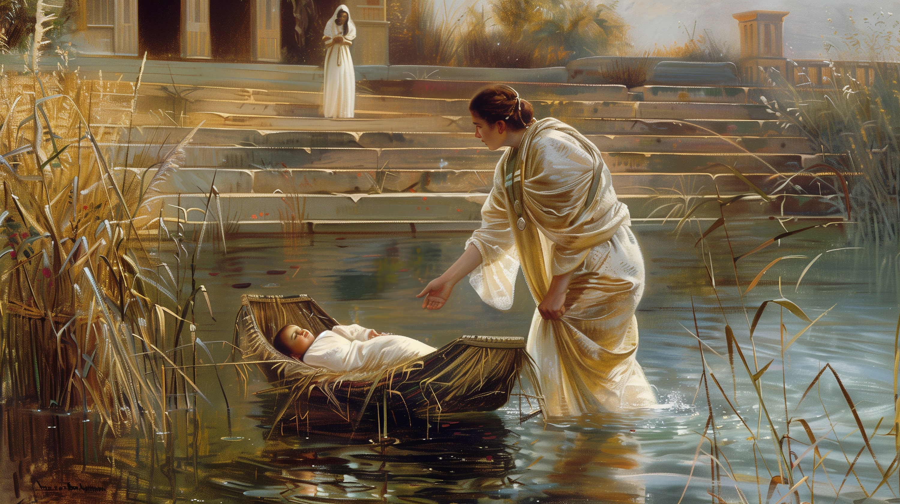 Baby Moses, Exodus 2:1-10, Bible Art, DIGITAL PRINT GIFT, Christian ...