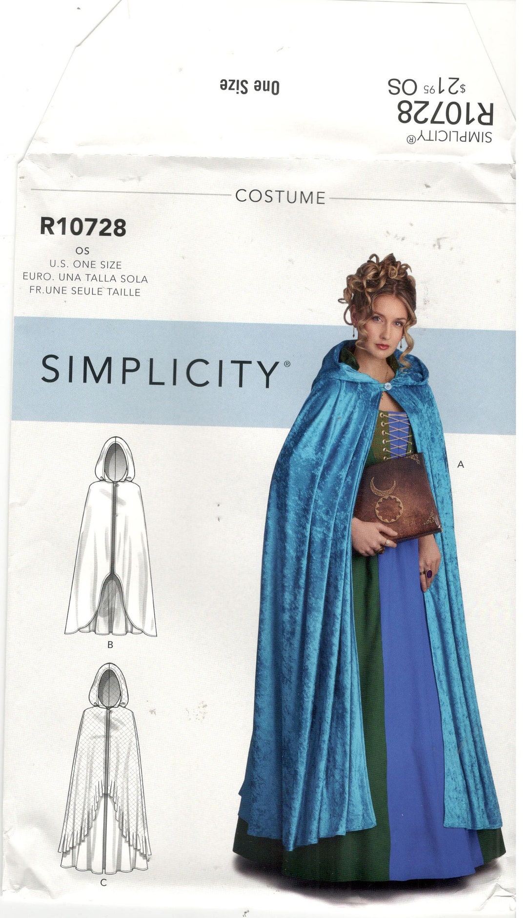 Simplicity 11559 / 8721 One Size Women's Cape Costume Sewing Pattern ...