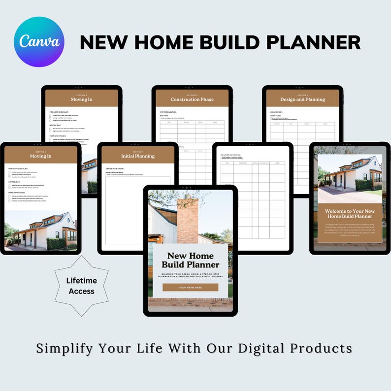 Home Build Planner, New Home Build Planner, Building Project Organizer ...