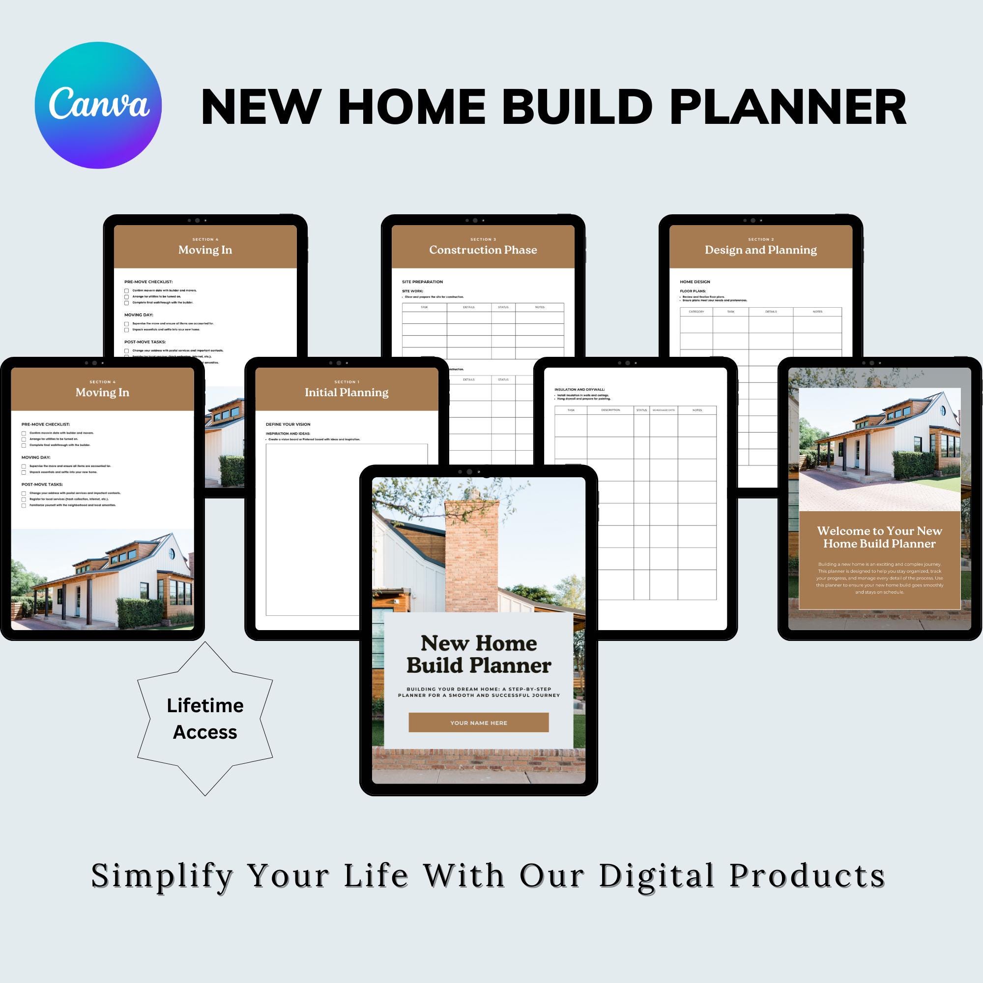 Home Build Planner, New Home Build Planner, Building Project Organizer ...
