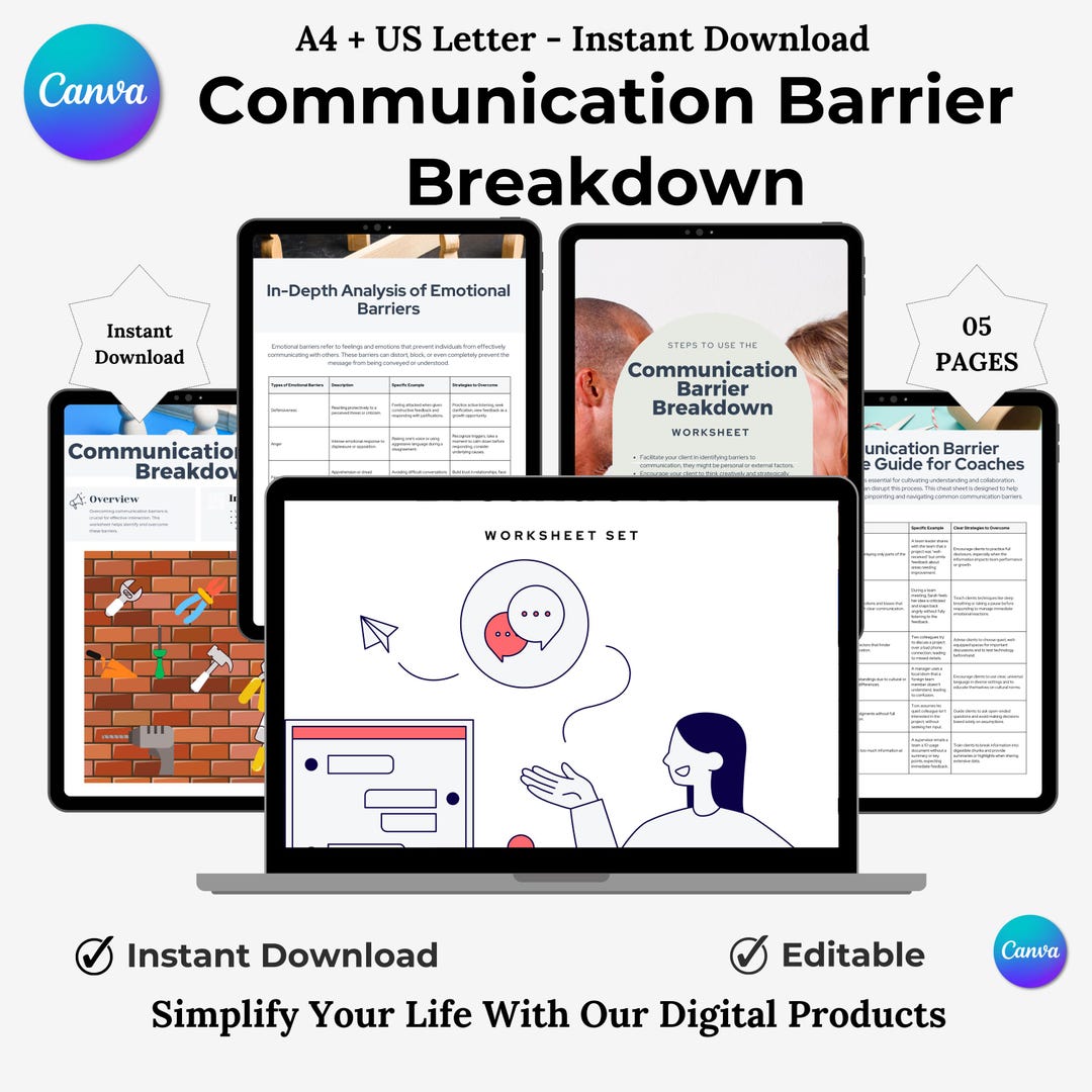 Communication Skills Printable Worksheet, Barrier Breakdown Therapy ...