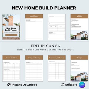 Home Build Planner, New Home Build Planner, Building Project Organizer ...