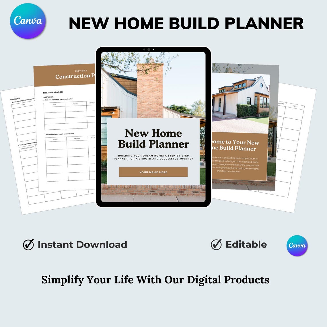 Home Build Planner, New Home Build Planner, Building Project Organizer ...
