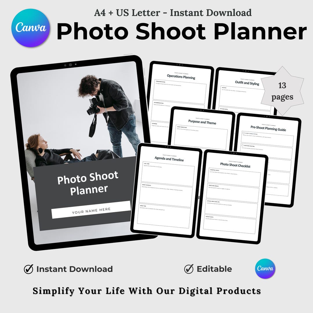Photo Shoot Planner, Styled Shoot Event Planner, Wedding Photoshoot ...