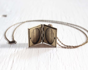Rectangle Locket - Etsy