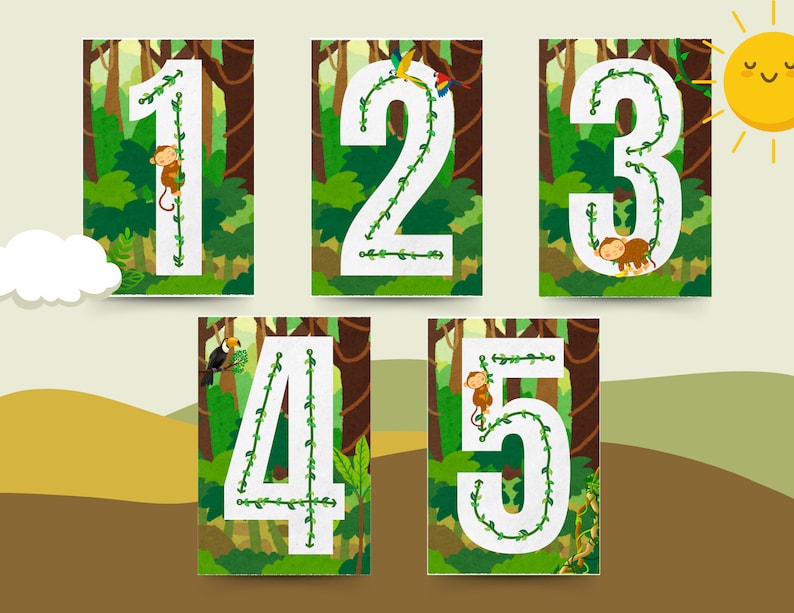 Counting Flash Cards, Printable Preschool Resources, Toddler Early ...