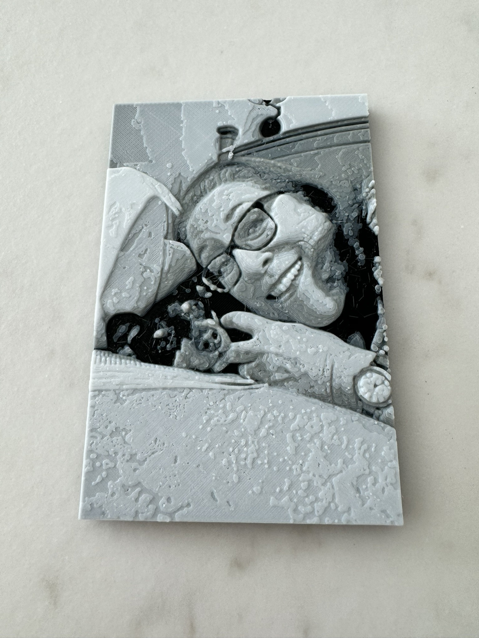 Custom Portrait From Photo Magnet | 3D Print Hueforge | Unique Gift ...