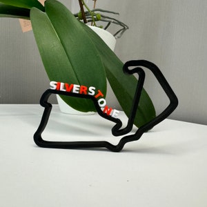 Formula 1 Wall Art Silverstone 3D Print Colored Track Decoration F1 Car ...