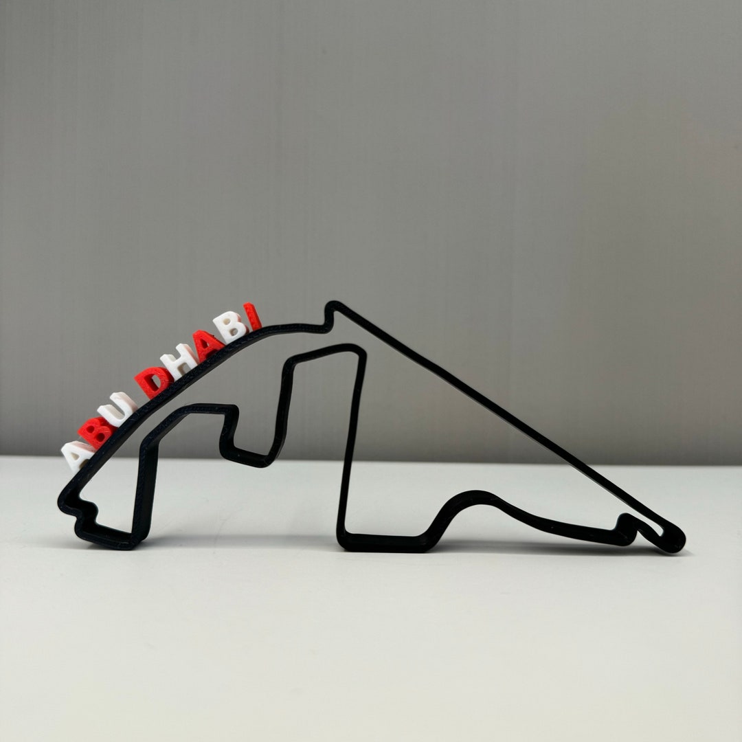 Formula 1 Wall Art Abu Dhabi Track 3D Print Decoration F1 Car Racing ...