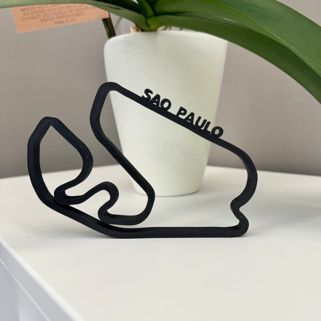 Formula 1 Track Sao Paulo 3D Print Decoration Gift F1 Car Race Track 3D ...
