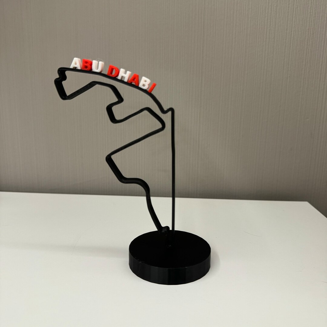Formula 1 Wall Art Abu Dhabi Track 3D Print Decoration F1 Car Racing ...