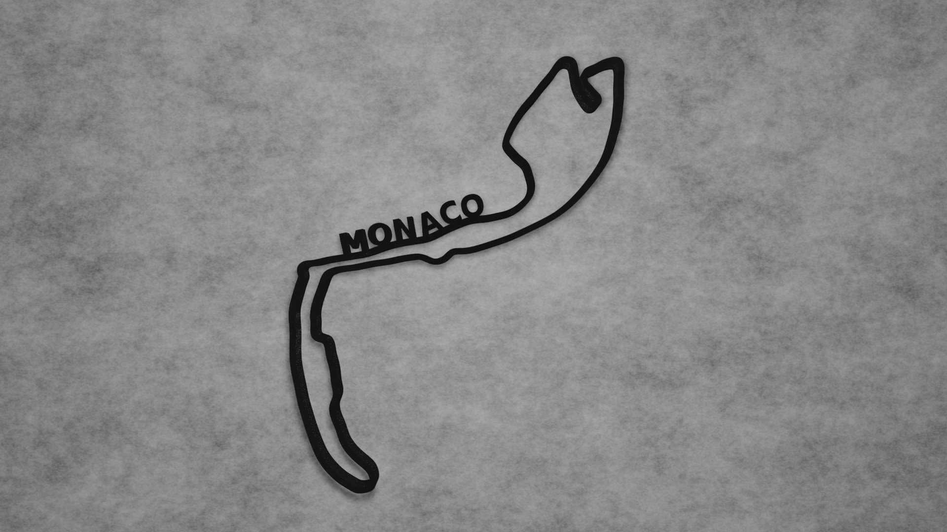 Formula 1 Track Monaco 3D Print Gift Decoration F1 Car Racing Track 3D ...