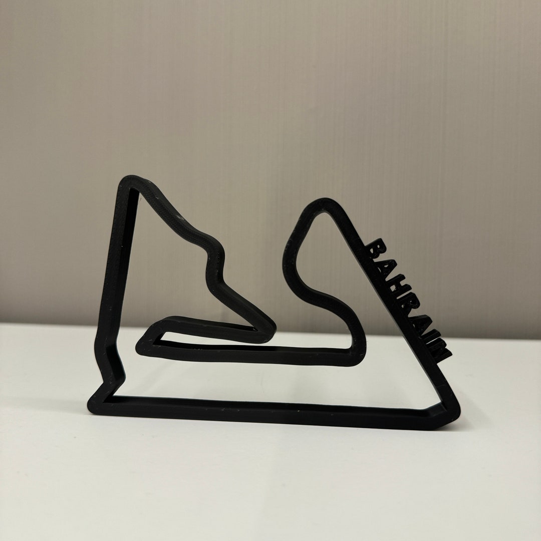 Formula 1 Track Bahrain 3D Print Decoration Gift F1 Car Racing Track 3d ...