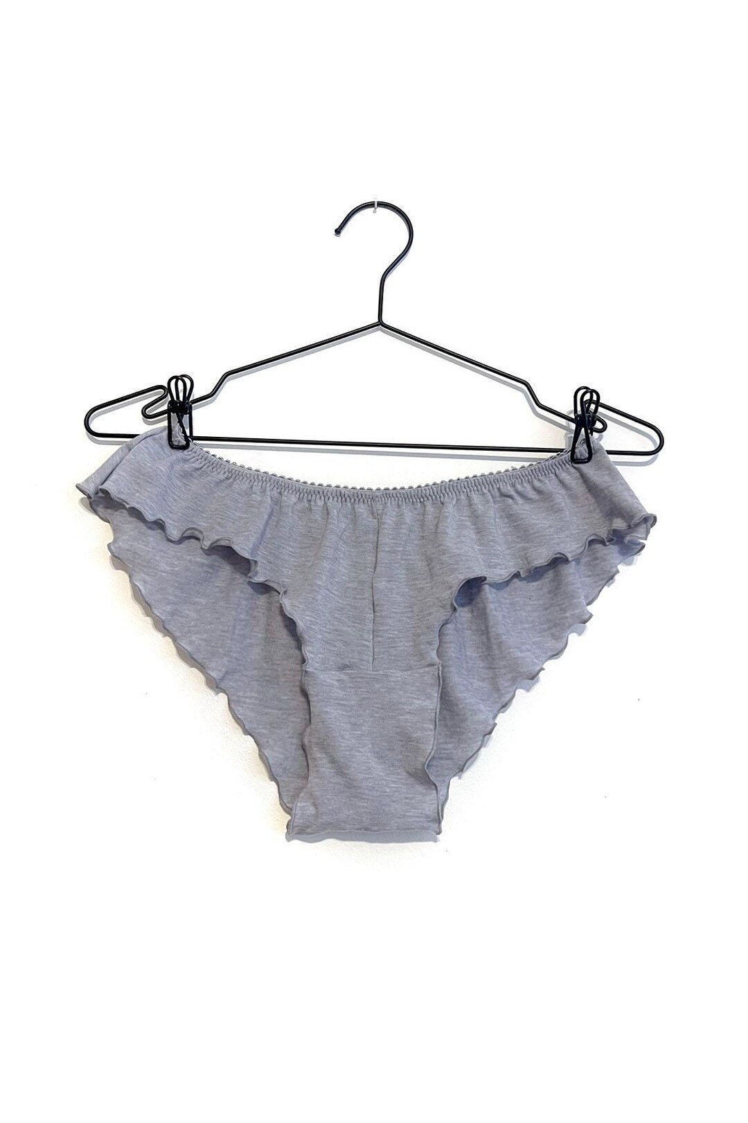 LOW STOCK Demeter Flutter Panty in Heather Grey Tencel Merino Wool - Etsy