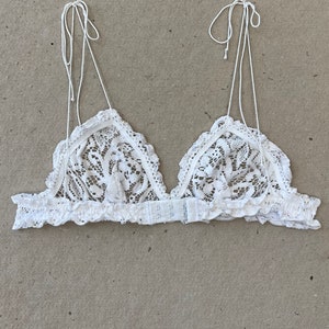 Anaphora Bralette in Upcycled Vintage Crochet Lace | Sustainable ...