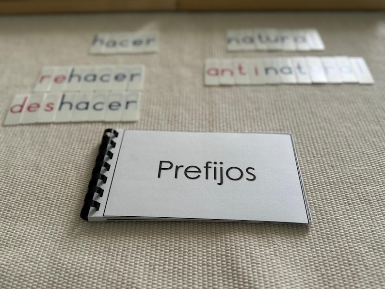 Montessori Prefixes and Suffixes Book - Etsy