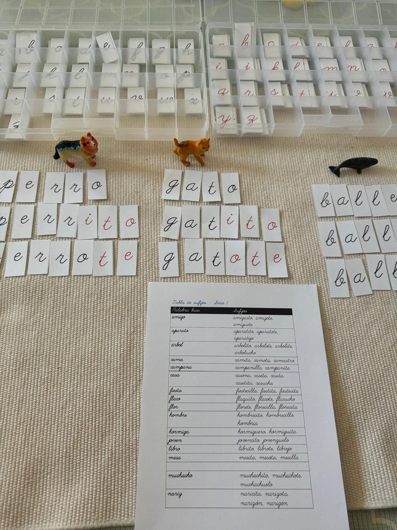 Montessori Alphabets With Word Series | Language Activities + Printable ...