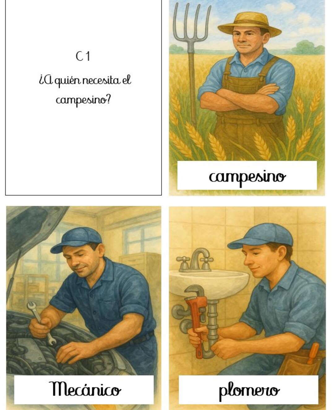 Montessori Nomenclature Interdependencies Who Does the Farmer Need? and ...