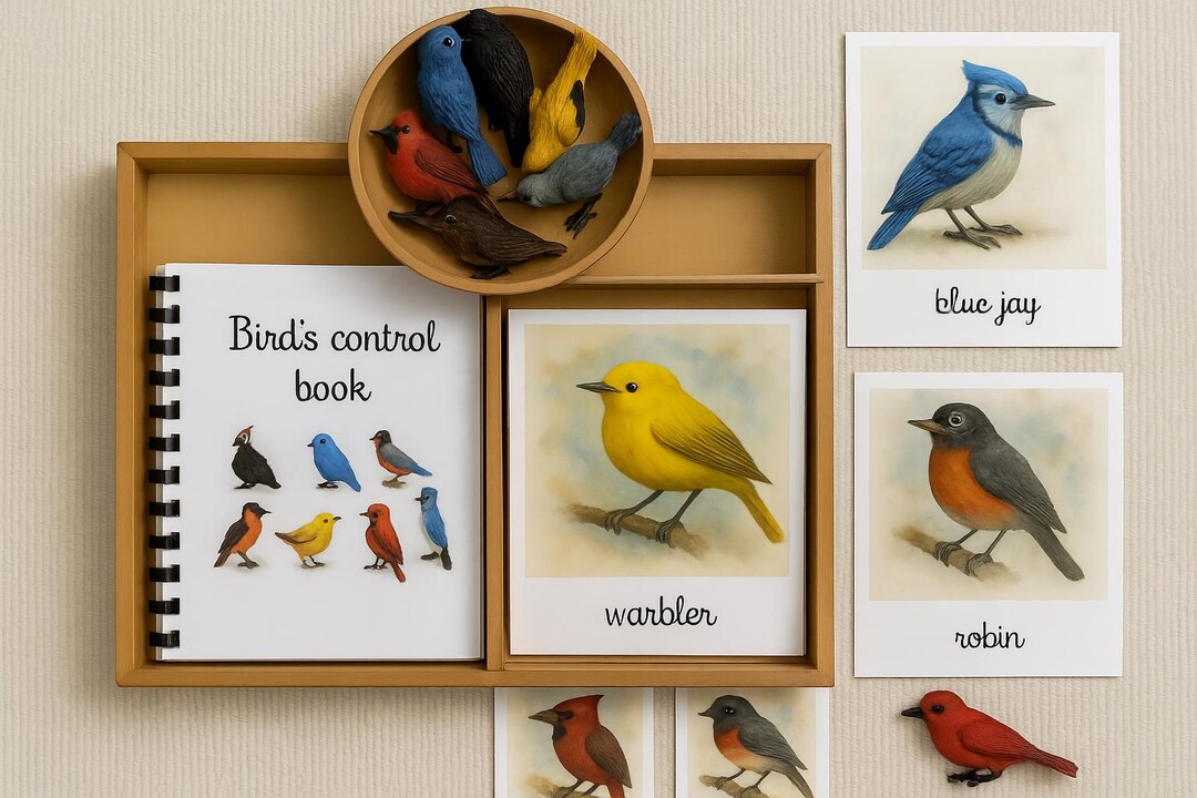 Montessori Bird Nomenclature Cards – Printable 3-part Cards + Bird ...