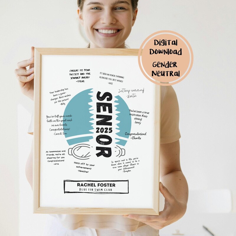 Swim Team Senior Night - Etsy