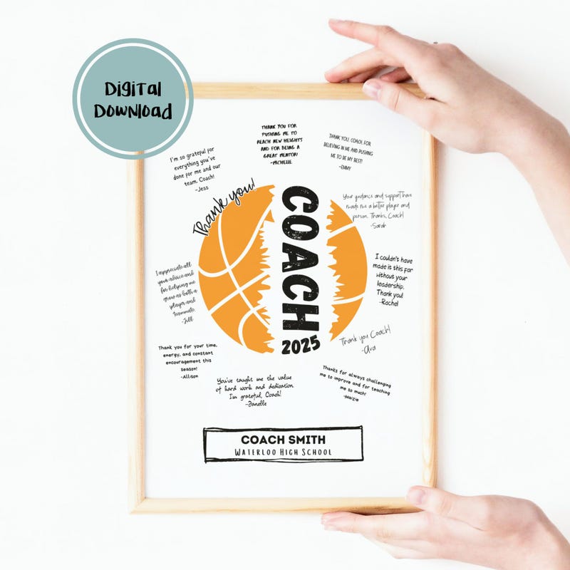 Basketball Coach - Etsy