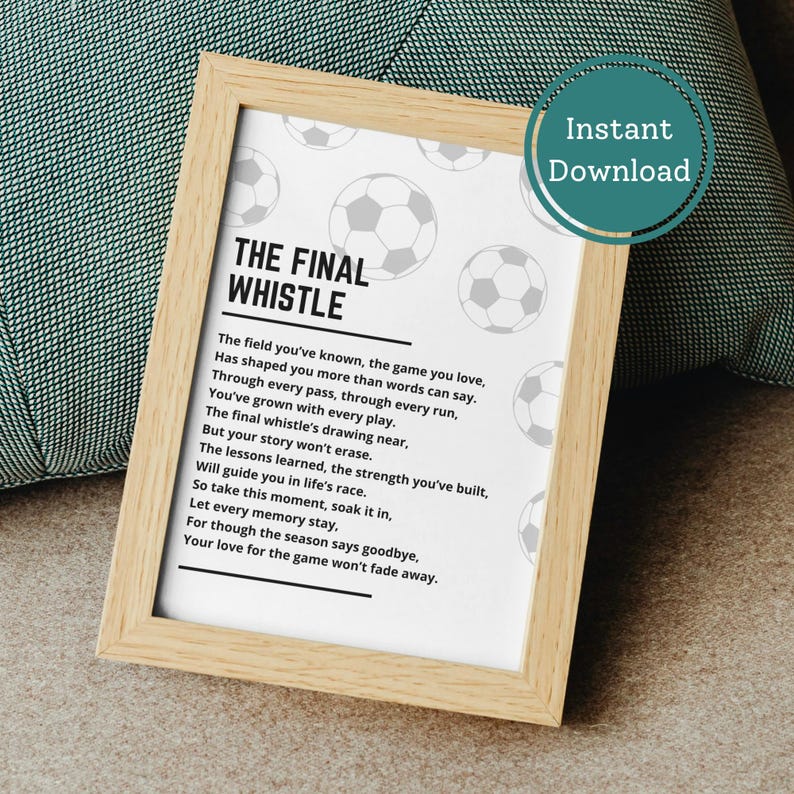 Printable Soccer Senior Night Gift Poems, Senior Night Letters From Mom ...