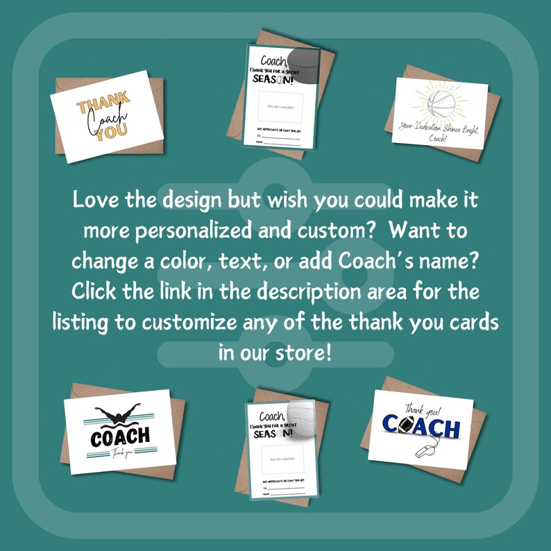 Printable Hockey Coach Thank You Card End of Season Gift, Digital ...