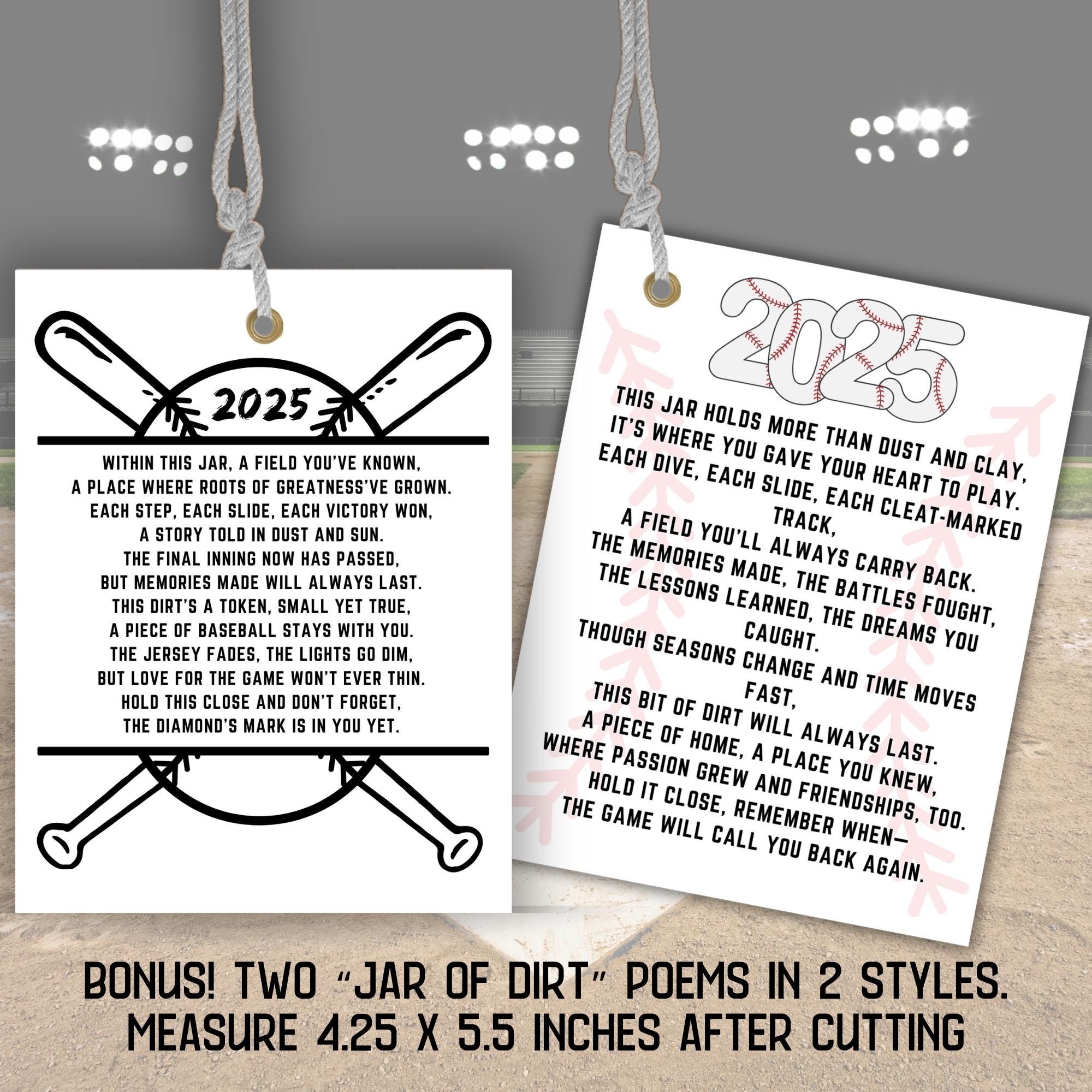 Printable Baseball Senior Night Gift Poems, Senior Night Letters From ...