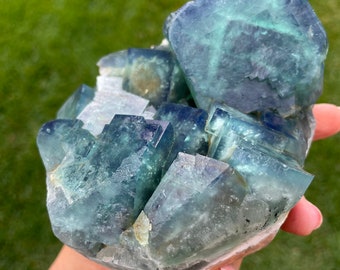 UV Reactive color Change Fluorite From Nigeria, 73g, New Find, Bicolor ...