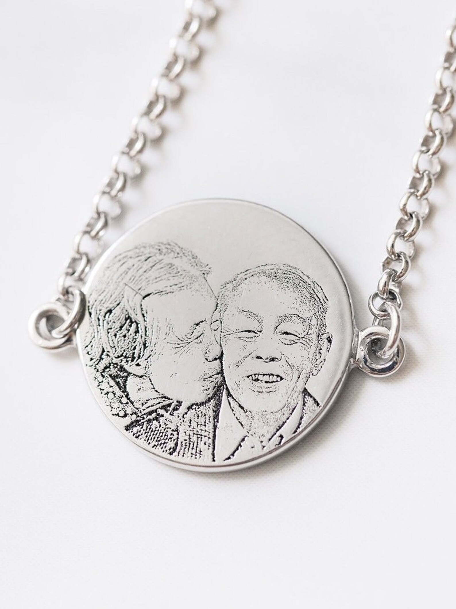 Custom Picture Engraved Bracelet Personalized Photo Pendant for ...