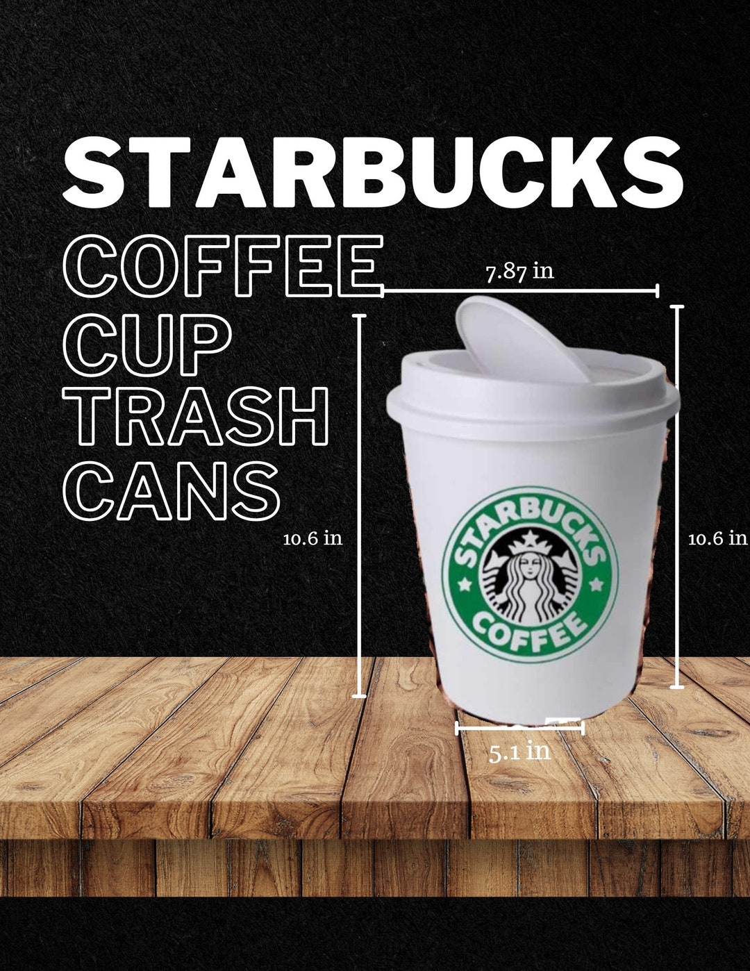 Customized/ STARBUCKS Coffee Cup Mini-trash Bin - Etsy
