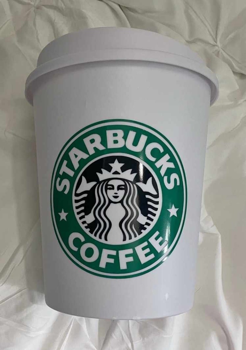 Customized/ STARBUCKS Coffee Cup Mini-trash Bin - Etsy