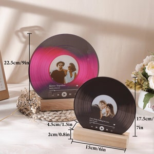 Custom Vinyl Record With Photo, Personalized Music Record Plaque, Song ...