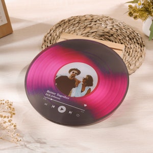 Personalized Photo Vinyl Record, Custom Music Record Plaque, Album ...