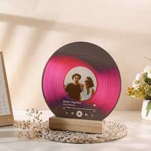 Personalized Photo Vinyl Record, Custom Music Record Plaque, Album ...
