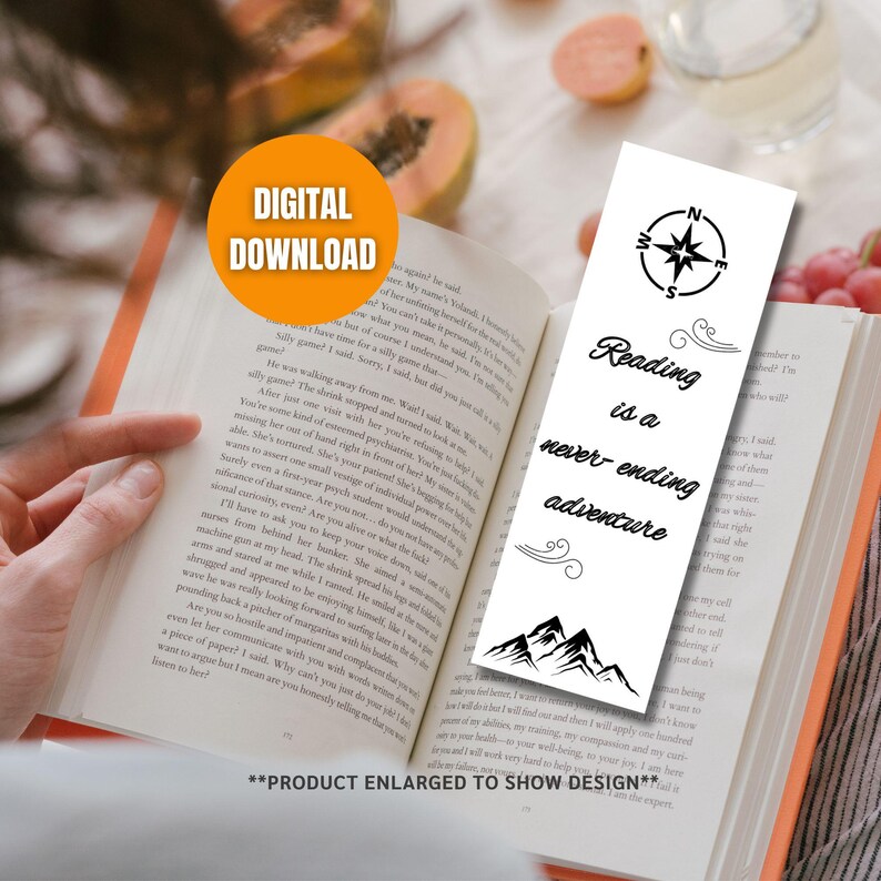 Printable Bookmark Digital Bookmark Digital Download Bookmarks Reading ...