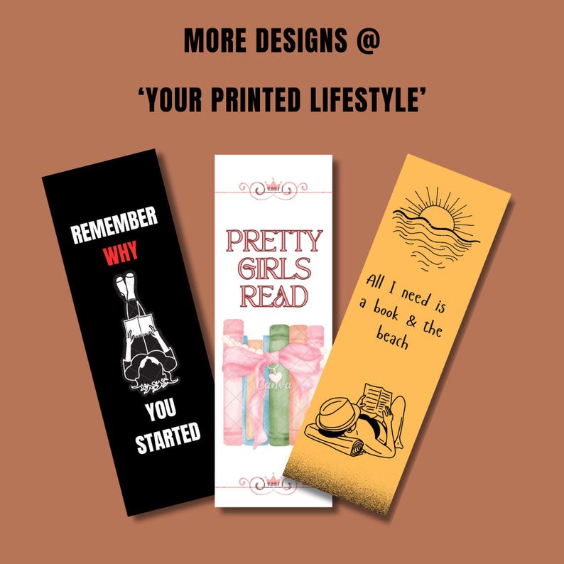 Printable Bookmark | Digital Bookmark | Digital Download | Bookmarks ...