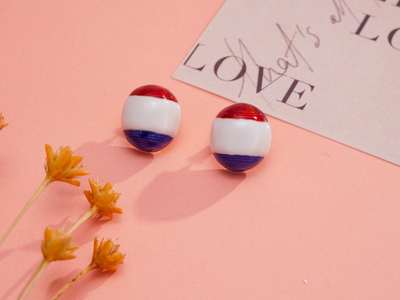 Enamel Paris Olympic Games Earrings/paris Souvenir Jewelry/france Flag ...