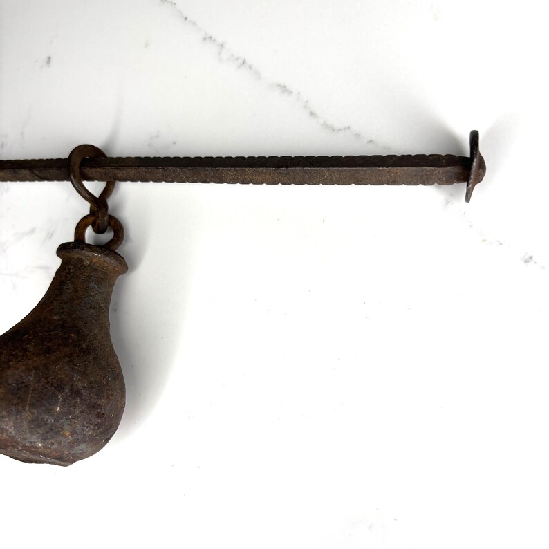 Antique Hanging Sliding Balance Scale Trappers Meat Tobacco Cotton Old ...