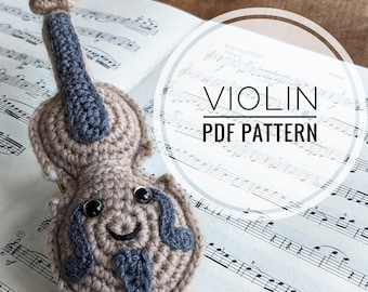 Mini Violin Keychain, PDF Crochet Pattern, English - Etsy