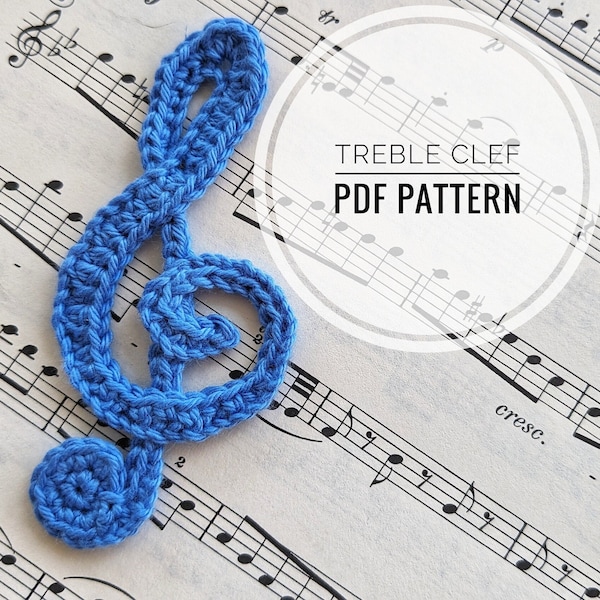 Treble Clef Pattern - Etsy