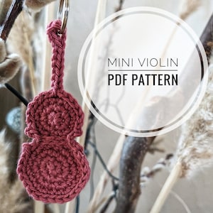 Mini Violin Keychain, PDF Crochet Pattern, English - Etsy