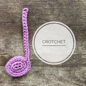 Crotchet, Quaver & Minim, PDF Crochet Pattern, English - Etsy