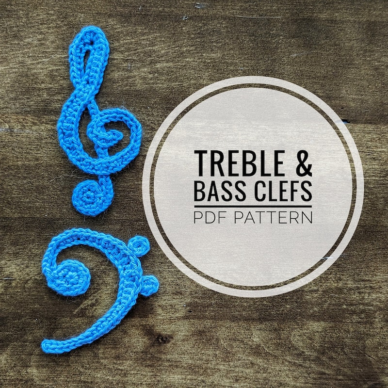Treble Bass Clef - Etsy